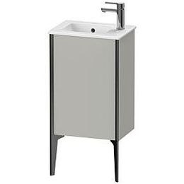 Duravit XViu Waschtisch-Unterschrank XV4480LB207 41x29x59,4cm, stehend, schwarz matt, Anschlag links, betongrau matt