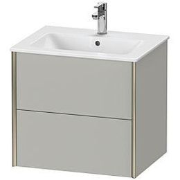 Duravit XViu Waschtisch-Unterschrank XV41250B107 61 x 56 x 48 cm, betongrau matt, 2 Schubkästen, wandhängend, champagner matt