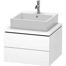Duravit L-Cube Waschtisch-Unterschrank LC581501818 62 x 54,7 cm, weiß matt, für Konsole, 2 Schubkästen