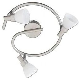 Näve NÄVE LED Deckenspot "Feltre", grau (chromfarben), 3, Ø 28cm H: 14cm, 1 Stk., Leuchten, incl. Leuchtmittel, stahl satiniert