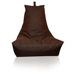 Sitzsack Kinzler "Lounge", braun (dunkelbraun), B:100cm H:80cm, Polyester, Sitzsäcke
