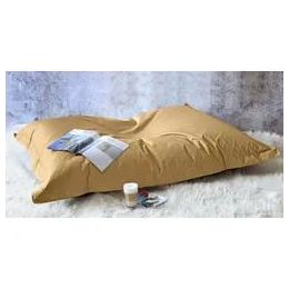 Sitzsack Kinzler "Outdoorfähiger XXL", braun (hellbraun), B:140cm H:20cm, Polyester, Sitzsäcke