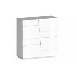 Highboard Inosign "Pongo", weiß (weiß hochglanz), B:120cm H:126cm T:44,2cm, Spanplatte, Sideboards