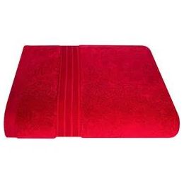 Handtuch Dyckhoff "Siena", rot (granat), B:50cm L:100cm, Frottier, Obermaterial: 100% Baumwolle, Handt&uuml;cher, mit Bord&uuml;re