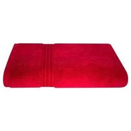 Duschtuch Dyckhoff "Siena", rot (granat), B:70cm L:140cm, Frottier, Obermaterial: 100% Baumwolle, Handtücher, mit Bordüre