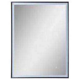 Paco Home Wandleuchte "TRACY", schwarz, H: 4cm, Leuchten, Beleuchteter Spiegel LED Backlight Touch- Schwarz Rechteckig, LED Badleuchte Spiegel mit Beleuchtung