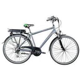 Zündapp E-Bike ZÜNDAPP "Z802 Herren" Gr. 48, grau (grau, grün), Elektrofahrräder, 48cm, 28 Zoll (71,12cm), Pedelec, Elektrofahrrad für Herren