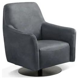 Sessel Egoitaliano "Felicity Drehsessel mit Wippfunktion, kompakt und bequem, Loungesessel", grau (charcoal), B:77cm H:88cm T:85cm, Sessel, Einzelsessel, Solitärsessel drehbar mit Wipp-Funktion