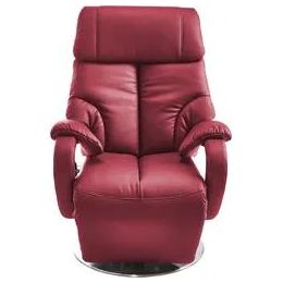 Sit & More TV-Sessel SIT & MORE "Invito", rot (feuerrot), B:80cm H:111cm T:80cm, NaturLEDER (echtes Rindsleder);Luxus-Microfaser (100% Polyester);Luxus-Kunstleder, Sessel, Fernsehsessel, in Größe S, wahlweise mit Motor und Aufstehhilfe