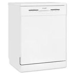 Exquisit Standgeschirrspüler "GSP9112-030E weiss", Energieeffizienz: E (A-G), weiß, B:59,8cm H:84,5cm T:60cm, Geschirrspüler