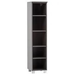 Regal Welltime "Stubach", grau (graphit), B:30 H:130 T:35, Spanplatte, Regale, Bad-Midischrank, Breite 30 cm