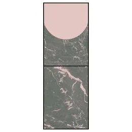 Fototapete Komar "Digitaldruck Vlies - medium - Größe 100 x 280 cm", rosa (rosa, grau), B:100 L:280, Vlies, Tapeten, Wohnzimmer, Schlafzimmer