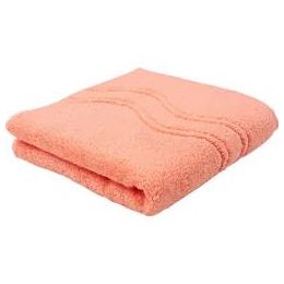 Duschtuch Ross "Cashmere feeling", bunt (peach, pink), B:75cm L:140cm, Frottier, Baumwolle, Handtücher, 100% Baumwolle, mit Wellen-Bordüre, große Farbauswahl