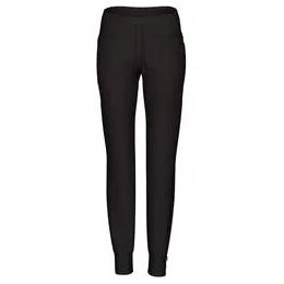 Sweathose TRIGEMA "TRIGEMA Jogginghose in leichter Sweat-Qualität", Damen, Gr. XXL, US-Größen, schwarz, 50% Baumwolle, 50% Polyester, Hosen