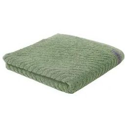 Duschtuch Ross "Smart", grün (schilf), B:70cm L:140cm, Frottier, Obermaterial: 100% Baumwolle, Handtücher, Uni-Rippe mit Velourslabel