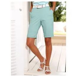 Jeansbermudas Casual Looks, Damen, Gr. 40, Normalgrößen, grün (mint), 98% Baumwolle, 2% Elasthan, unifarben, kurz, Jeans