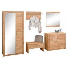 Garderoben-Set VOGL MÖBELFABRIK "Toronto", beige (kernbuchefarben), Kastenmöbel-Sets