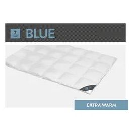 Daunenbettdecke Spessarttraum "Blue", weiß, B:135cm L:200cm, Bezug: 100% Baumwolle. Füllung: 60% Daunen, 40% Federn, Bettdecken, hergestellt in Deutschland, allergikerfreundlich