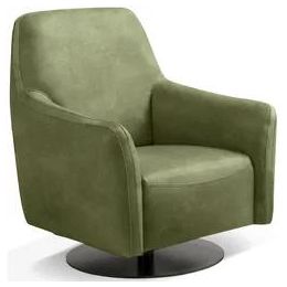 Sessel Egoitaliano "Felicity Drehsessel mit Wippfunktion, kompakt und bequem, Loungesessel", grün (kiwi), B:77cm H:88cm T:85cm, Sessel, Einzelsessel, Solitärsessel drehbar mit Wipp-Funktion