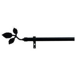 Gardinenstange Indeko "Toskana", schwarz, L:250cm &Oslash;:16mm, Eisen, Gardinenstangen