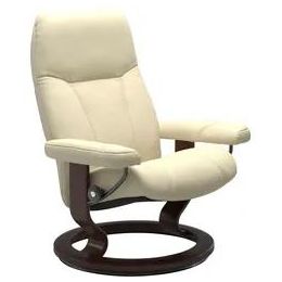 Relaxsessel stressless "Consul", beige (vanilla paloma), B:76cm H:100cm T:71cm, Leder BATICK: BATICK ist ein leicht korrigiertes, durchgefärbtes und genarbtes Möbelleder, bei dem die meisten Unebenheiten und Spuren in der Regel entfernt wurden.;Leder PALOMA: PALOMA ist ein durchgefärbtes Semianilin-Möbelleder mit natürlicher Narbung.;ROHLEDER Stoff Q2 FARON: Ein fester zuverlässiger Bouclé mit ein