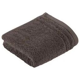 Gästehandtücher Vossen "Vienna Style Supersoft", grau (slate grau), B:30cm L:50cm, Walkfrottee, Baumwolle, Handtücher, im Set, supersoft Baumwolle