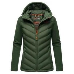 Outdoorjacke Marikoo "Mount Haruna", Damen, Gr. S, grün (dunkelgrün), Obermaterial: 100% Polyester, Innenmaterial: 100% Polyester, Futter und Wattierung: 100% Polyester, Jacken, mit hoch schließendem Kragen