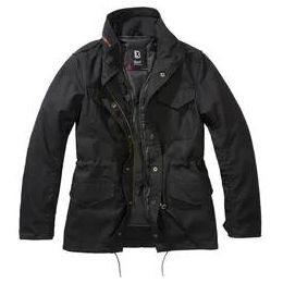 Parka BRANDIT "Brandit Damen Ladies M65 Standard Jacket", Damen, Gr. L, schwarz, 80% Polyester, 20% Baumwolle, mehrfarbig, normal, ohne Ausschnitt, Jacken