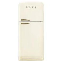 Smeg Kühl-/Gefrierkombination, Standardmodul: E (A-G), beige (creme antik), Rechtsanschlag, Kühlschränke