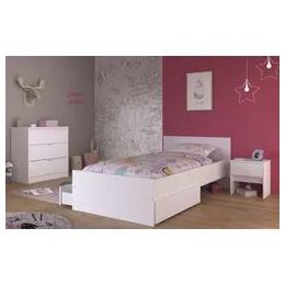 Jugendzimmer-Set Parisot "Pirouette", weiß, B/H: 90cm x 200cm, Spanplatte, Schlafzimmermöbel-Sets