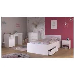 Jugendzimmer-Set Parisot "Pirouette", weiß, B/H: 90cm x 200cm, Spanplatte, Schlafzimmermöbel-Sets