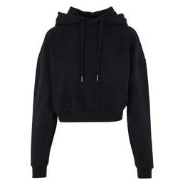 Kapuzenpullover Urban Classics "Urban Classics Damen Ladies Cropped Heavy Hoody", Damen, Gr. XXL, schwarz, 100% Baumwolle, unifarben, oversize, ohne Ausschnitt, Pullover
