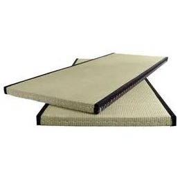 Futonmatratze KARUP DESIGN "Tatami", grün, B:90cm H:5,5cm L:200cm, Obermaterial: 100% Stroh, Matratzen