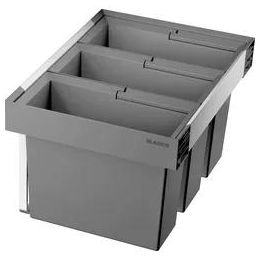Einbaumülleimer Blanco "FLEXON II Low 60/3", schwarz, B:56cm H:32,5cm T:40cm, Kunststoff, Mülleimer, Abwaschbare und entnehmbare Eimer