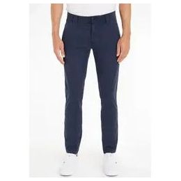 Chinohose Tommy Jeans "TJM SCANTON CHINO PANT", Herren, Gr. 33, Länge 36, blau (twilight navy), Web, Obermaterial: 98% Baumwolle, 2% Elasthan, Casual, körpernah normal, Hosen, mit Markenlabel