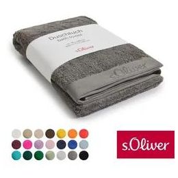 Duschtuch s.Oliver "s.Oliver, Premium Qualität, 600 gr/m2, auch als Sets erhältlich", grau, B:70cm L:140cm, Walkfrottier, Baumwolle, Handtücher, große Farbauswahl, auch als Handtuch, Waschhandschuh, Gästetuch
