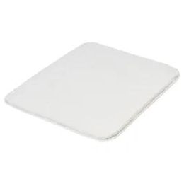 Badematte Kleine Wolke "Marco", weiß, H:20mm, Polyester, Badematten, Badteppich, Uni Farben