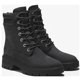 Winterstiefel Timberland "CORTINA VALLEY MID LACE UP WATERPROOF BOOT", Gr. 40, schwarz, Leder, Schuhe, Winterschuhe, Winterboots, Schnürboots, Schnürstiefel, wasserdicht, Topseller