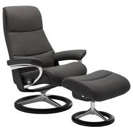 Relaxsessel stressless "View", grau (rock paloma), B:78cm H:108cm T:78cm, Leder BATICK: BATICK ist ein leicht korrigiertes, durchgefärbtes und genarbtes Möbelleder, bei dem die meisten Unebenheiten und Spuren in der Regel entfernt wurden.;Leder PALOMA: PALOMA ist ein durchgefärbtes Semianilin-Möbelleder mit natürlicher Narbung.;ROHLEDER Stoff Q2 FARON: Ein fester zuverlässiger Bouclé mit einem str