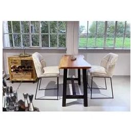 Barhocker GUTMANN FACTORY, beige, B:60 H:105 T:62, 100% Polyester, Hocker