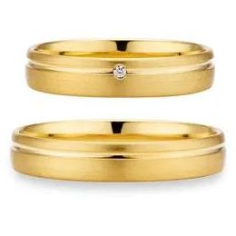 Phoenix Trauring PHÖNIX "Schmuck Geschenk Gold 333 Trauring Ehering LIEBE versch. Varianten" Gr. 66, gold (gelbgoldfarben), Fingerringe, 66, ohne Brillant, Gelbgold 333, 4mm, Made in Germany, wahlweise mit oder ohne Brillant