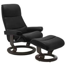 Relaxsessel stressless "View", schwarz (schwarz paloma), B:82cm H:108cm T:81cm, Leder BATICK: BATICK ist ein leicht korrigiertes, durchgefärbtes und genarbtes Möbelleder, bei dem die meisten Unebenheiten und Spuren in der Regel entfernt wurden.;Leder PALOMA: PALOMA ist ein durchgefärbtes Semianilin-Möbelleder mit natürlicher Narbung.;ROHLEDER Stoff Q2 FARON: Ein fester zuverlässiger Bouclé mit ein