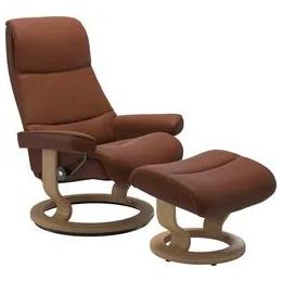 Relaxsessel stressless "View", braun (copper paloma), B:78cm H:105cm T:78cm, Leder BATICK: BATICK ist ein leicht korrigiertes, durchgefärbtes und genarbtes Möbelleder, bei dem die meisten Unebenheiten und Spuren in der Regel entfernt wurden.;Leder PALOMA: PALOMA ist ein durchgefärbtes Semianilin-Möbelleder mit natürlicher Narbung.;ROHLEDER Stoff Q2 FARON: Ein fester zuverlässiger Bouclé mit einem 
