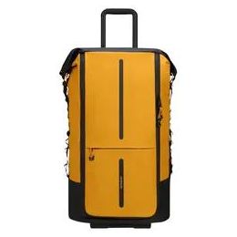 Weichgepäck-Trolley Samsonite "ECODIVER", Gr. B/H/T: 40cm x 82cm x 25cm 80 l, gelb, Nylon, Polyester, Koffer, Trolley, Reisetasche