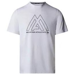 Funktionsshirt The North Face "M MA 24/7 SHORT SLEEVES TEE", Herren, Gr. L, weiß (tnf weiß), Jersey, Obermaterial: 100% Polyester, unifarben, Rundhals, Shirts