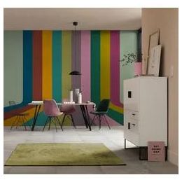 Fototapete Komar "Komar Vlies Fototapete - Modern - Größe 350 x 250 cm", lila (modern), H:1,04m L:2,5m, Vlies, Tapeten