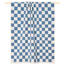 Badetuch Pad "CHESS, 70x140 cm", blau, B:70cm L:140cm, Frottee, Frottee, Handt&uuml;cher, Badetuch, Made in Europe, 100% Baumwolle, modernes Karo Design