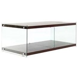 TV-Schrank Kayoom "TV-Tisch Elementary, eckige Form, viel Ablagefläche", braun (dunkelbraun), B:120cm H:45cm T:60cm, Schränke, TV-Tisch, gehärtetes Glas, pflegeleicht