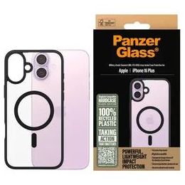 CARE BY PANZERGLASS Handyhülle "HardCase mit MagSafe für Apple iPhone 16 Plus", schwarz, B:10,8cm H:1,7cm T:19,5cm, Hüllen, Backcover, Schutzhülle, Handyschutzhülle, Case, Schutzcase, stoßfest