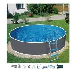 Rundpool MY POOL BWT "HYPE 7", grau, H:120cm Ø:450cm, Schwimmbecken, in verschiedenen Größen